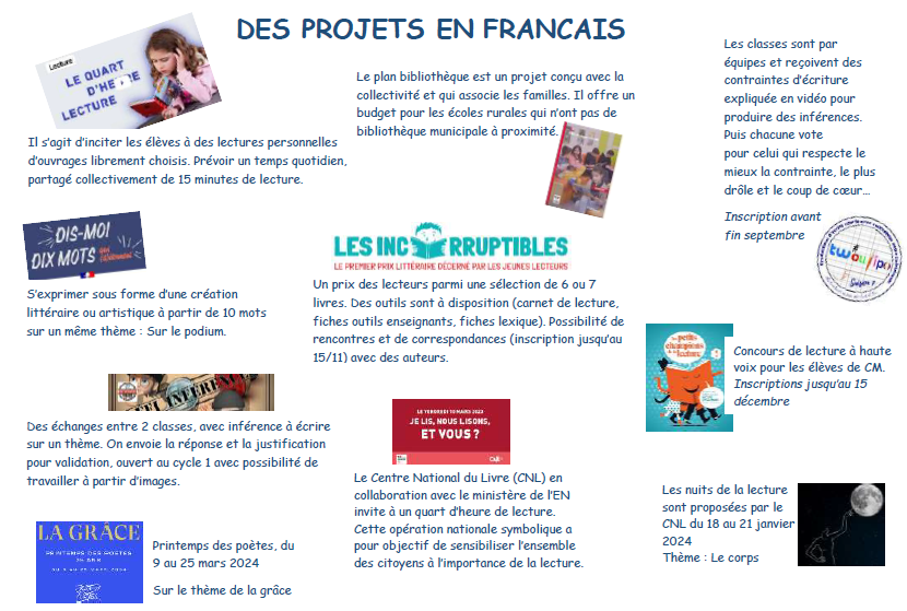 Des projets en français pour l’année 2023-2024 – MAITRISE DE LA LANGUE ...